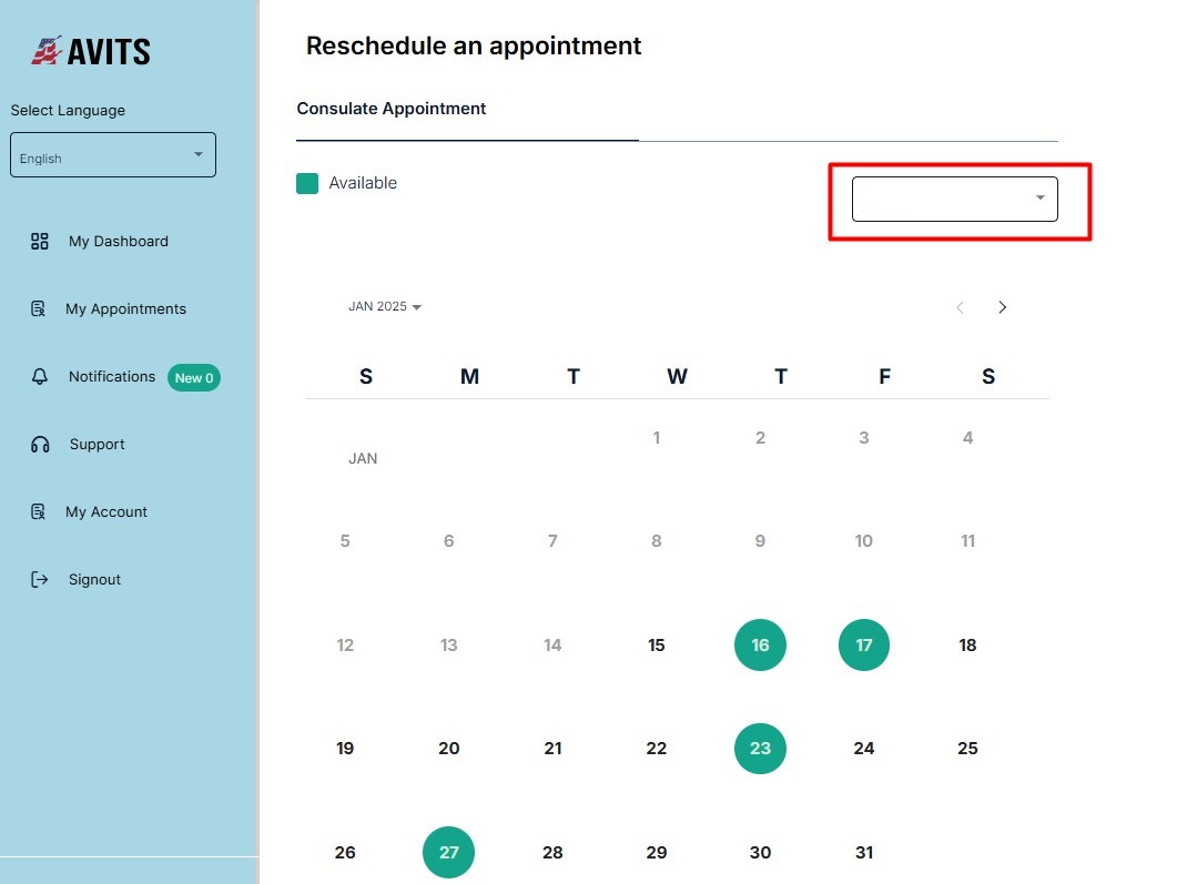 Steps on how to reschedule your consular appointment via AVITS Portal ...
