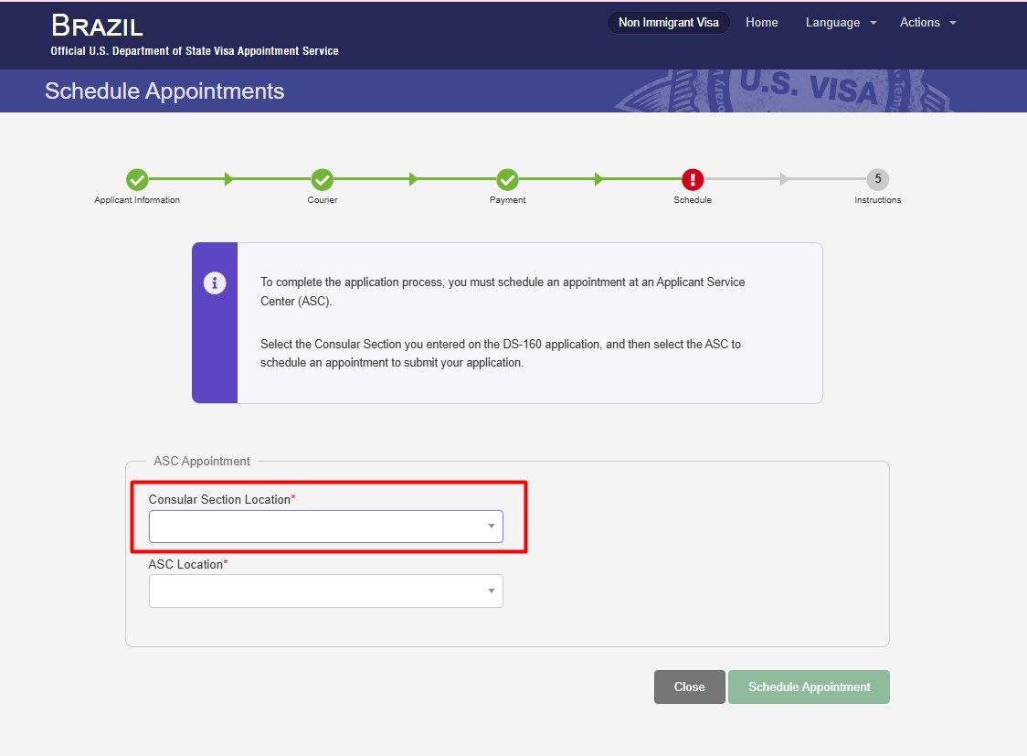 Steps on how to schedule your appointment (Embassy B) – GovAssist