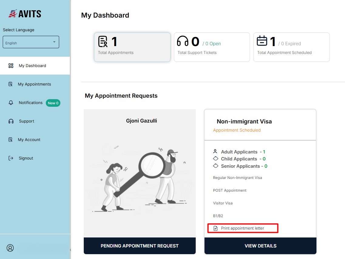 Steps on how to schedule your appointment via AVITS Portal – GovAssist